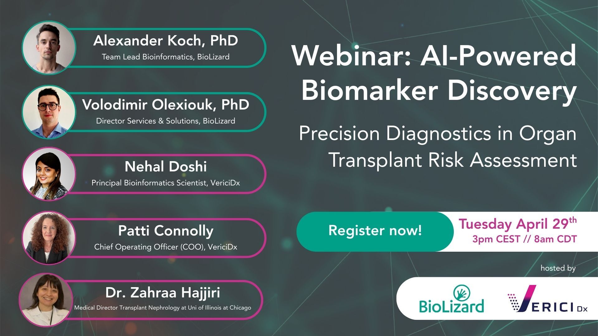 Webinar: AI-Powered Biomarker discovery: Precision Diagnostics in Organ Transplant Risk Assessment